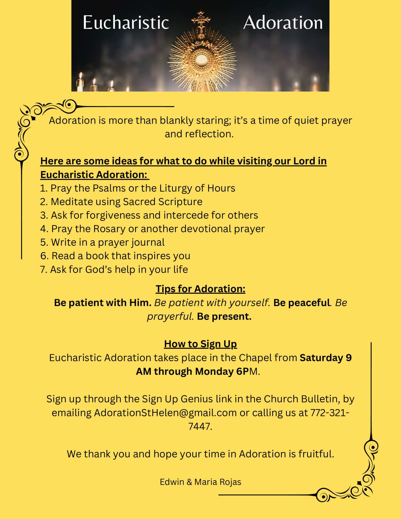 Adoration – St. Helen Catholic Church